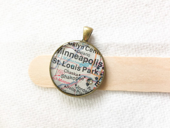 Resin Map Pendant using EasyCast - Resin Crafts Blog