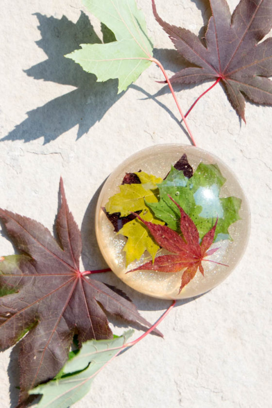 DIY Late-Summer Maple Leaf Resin Paperweight - Resin Crafts Blog