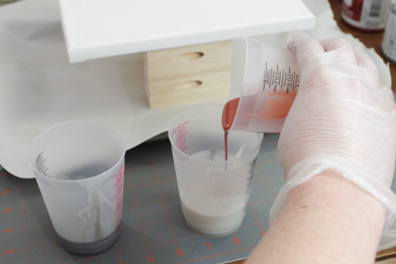 Metallic Poured Resin Art on Canvas - Resin Crafts Blog