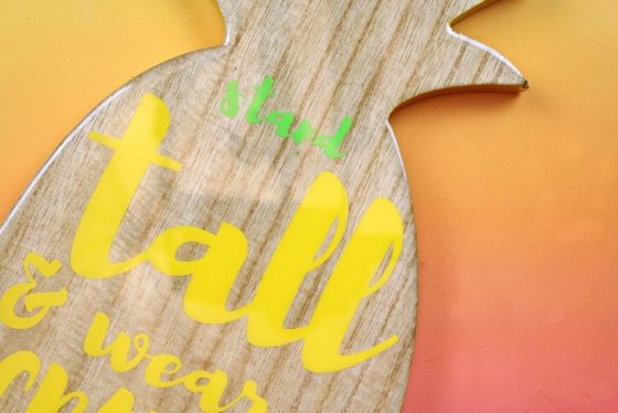 Resin Covered Vinyl Sign - Resin Crafts Blog