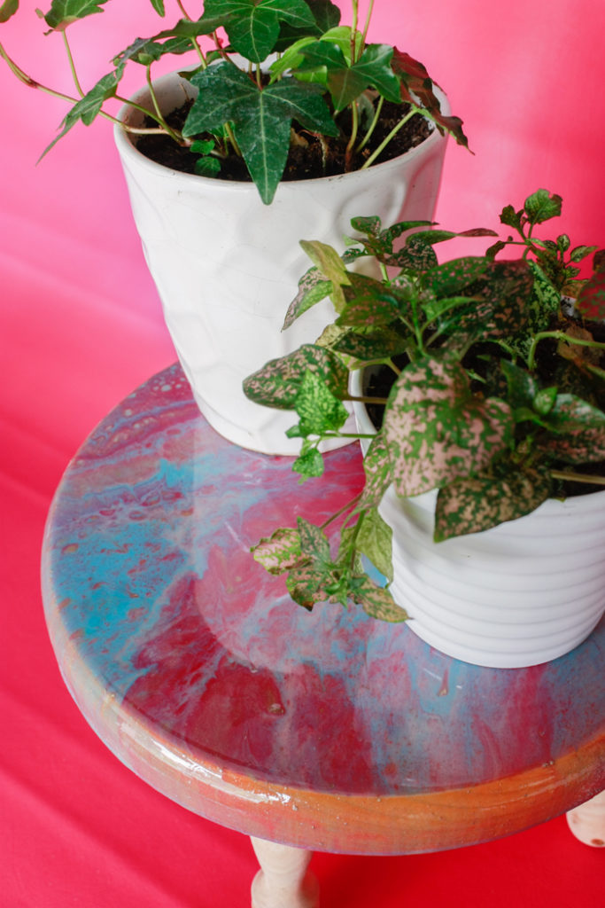 Poured Resin Plant Stand - Resin Crafts Blog