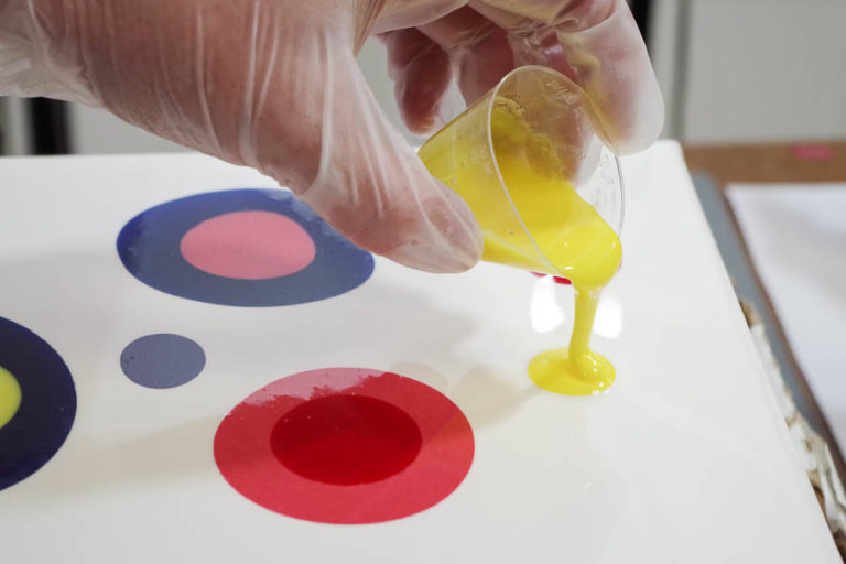 Colorful Dripped Resin Artwork - Resin Crafts Blog