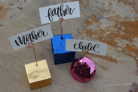 FastCast Resin Metallic Gem Place-card Photo Holders DIY - Resin Crafts ...