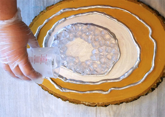 DIY Faux Geode Slice with Envirotex Lite Pour-On Epoxy