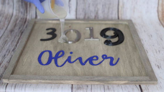 Resin Address Sign - Resin Crafts Blog