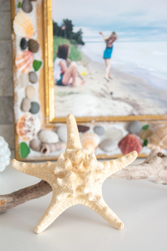 Beach-Themed Upcycled Photo Frame with EasySculpt - Resin Crafts Blog