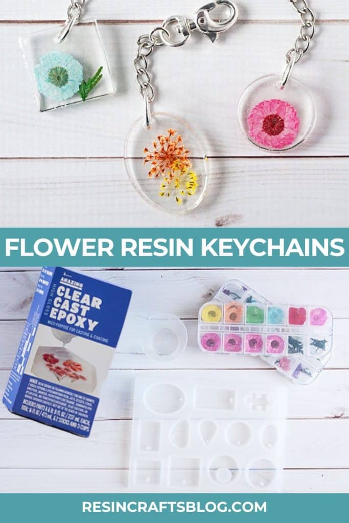 DRIED FLOWER RESIN KEYCHAINS - Resin Crafts Blog