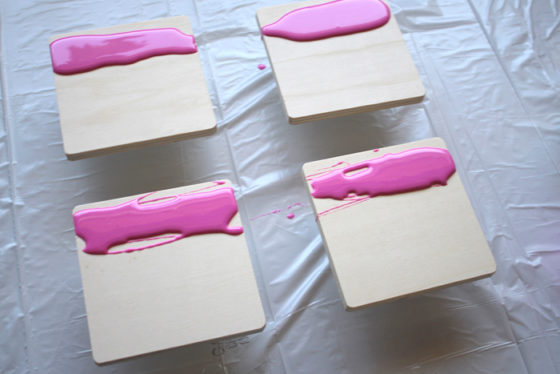 Sunset Rainbow Poured Resin Coasters DIY - Resin Crafts Blog