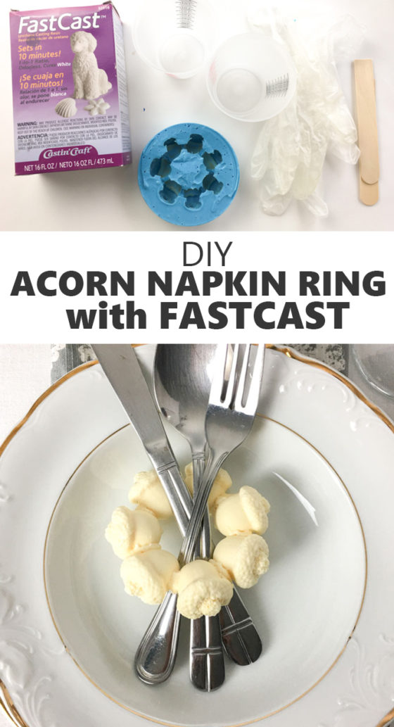 Acorn Napkin Rings with FastCast - Resin Crafts Blog