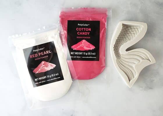 Resin Mermaid Tail Coasters with EasyCast - Resin Crafts Blog