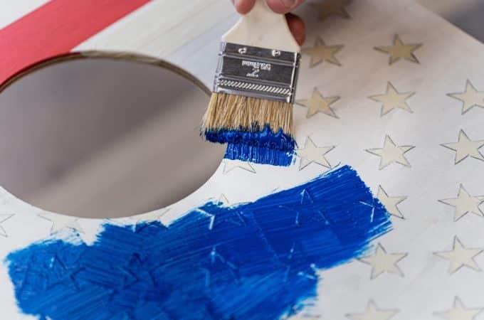 painting-flag-stars - Resin Crafts Blog