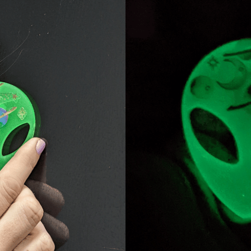 Glow-in-the-dark-alien-custom-magnet - Resin Crafts Blog