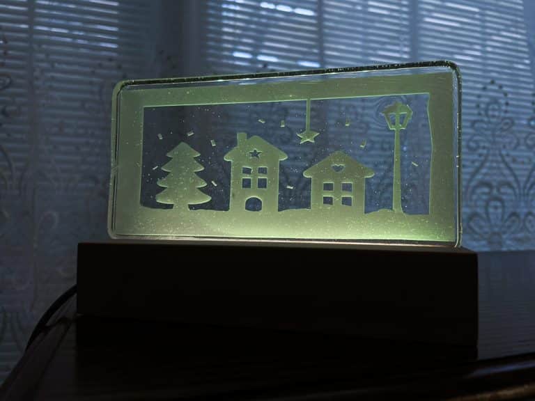 Light Up Resin Christmas Village - Resin Crafts Blog