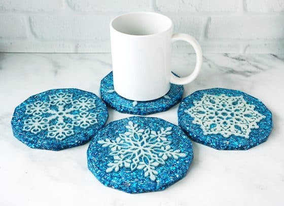 How to Make Epoxy Snowflake Coasters - Resin Crafts Blog