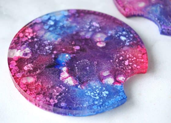 DIY Resin Alcohol Ink Car Coasters - Resin Crafts Blog