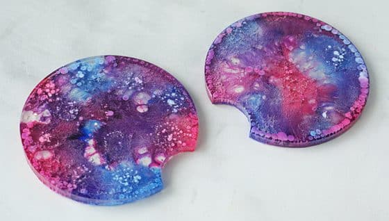 DIY Resin Alcohol Ink Car Coasters - Resin Crafts Blog